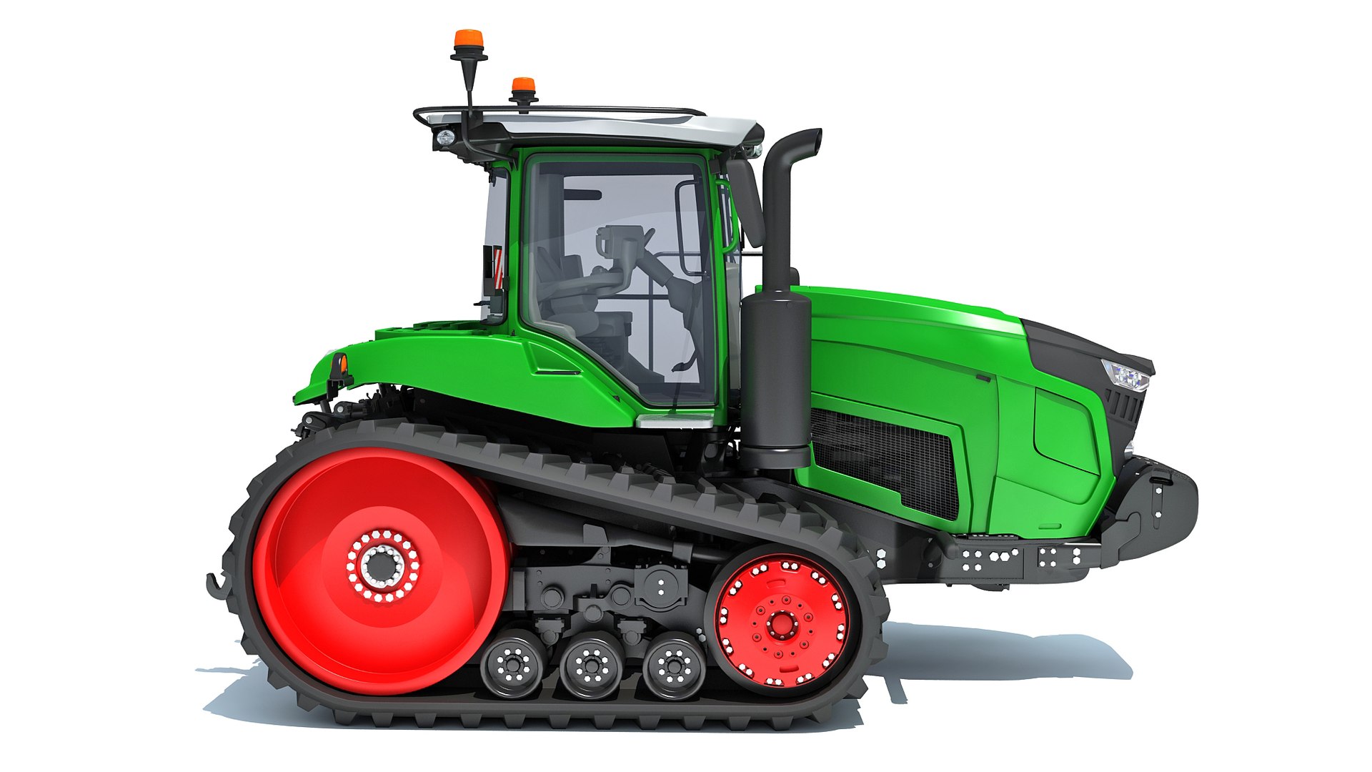 Two Track Tractor 3D - TurboSquid 1810036