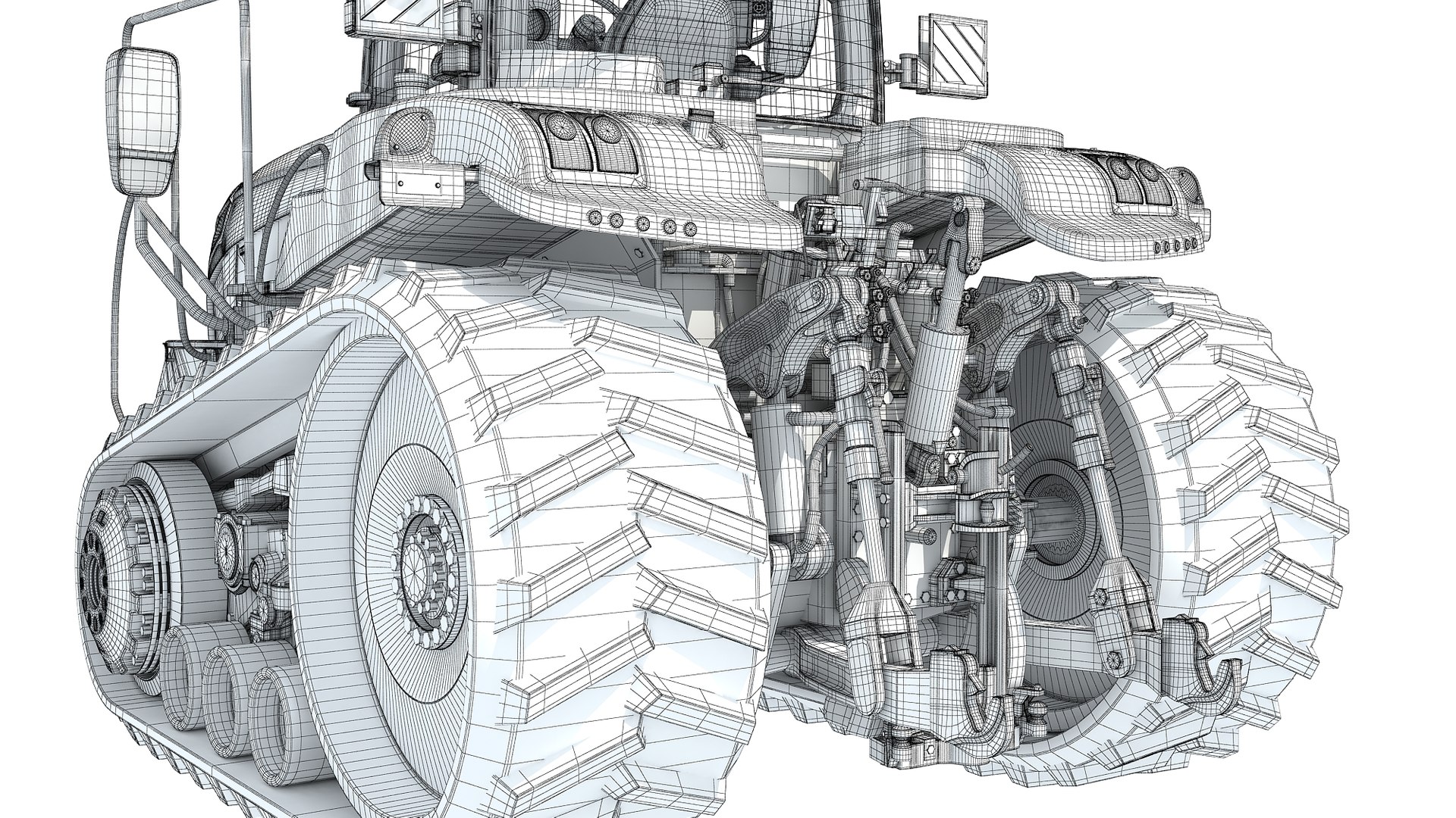 Two Track Tractor 3D - TurboSquid 1810036