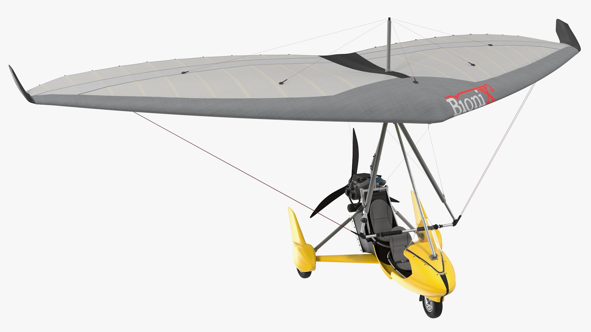 Tandem ultralight trike wing 3D model - TurboSquid 1565385