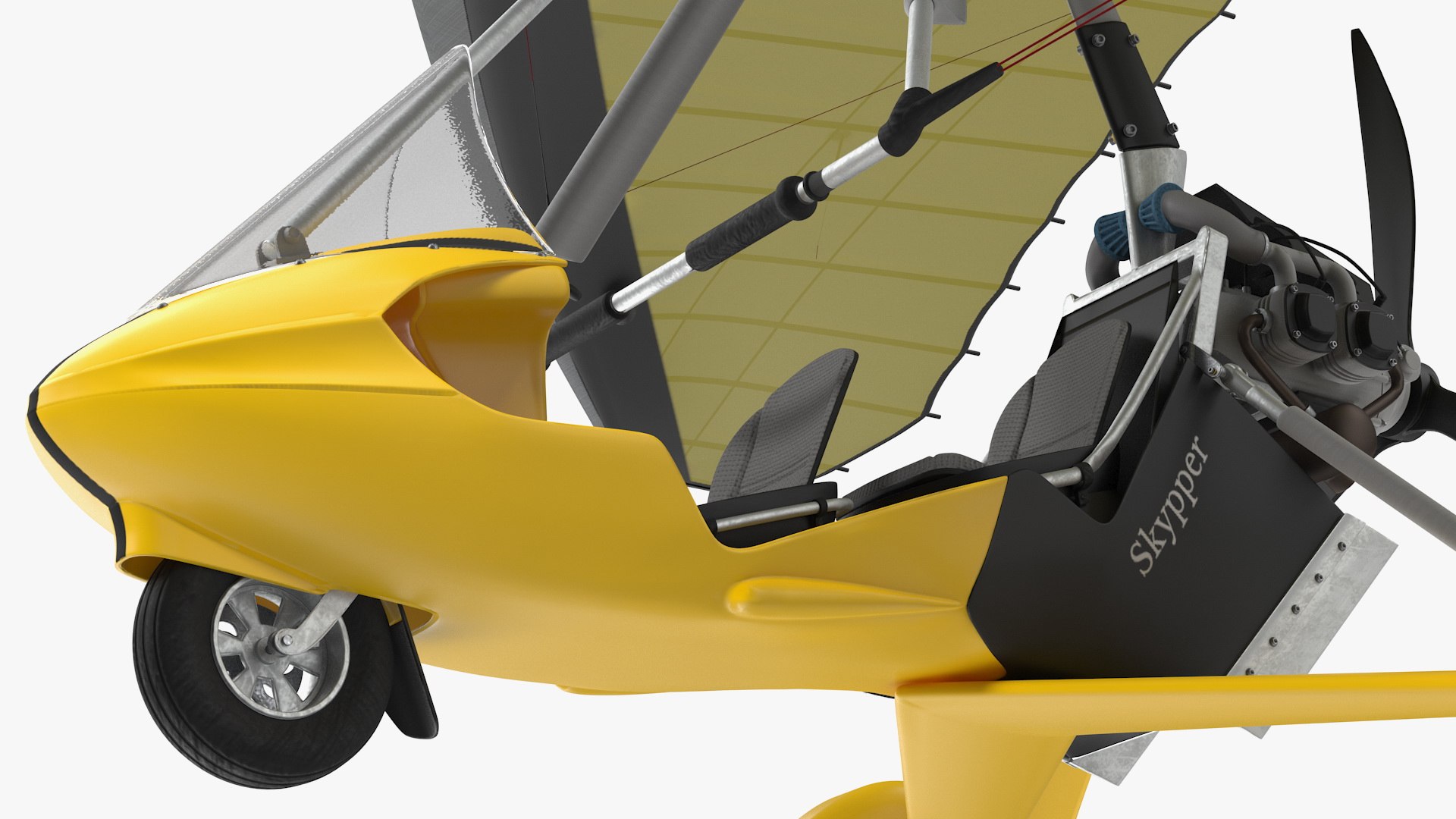 Tandem ultralight trike wing 3D model - TurboSquid 1565385
