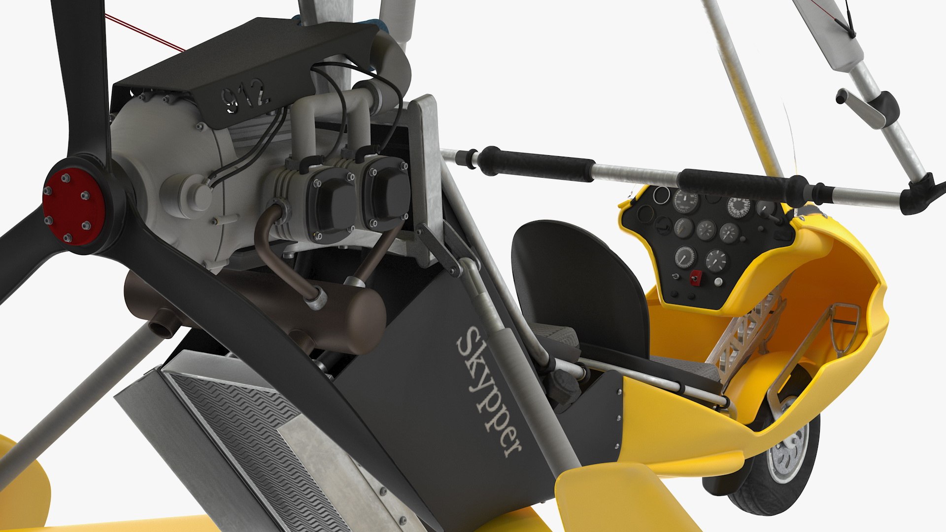 Tandem ultralight trike wing 3D model - TurboSquid 1565385