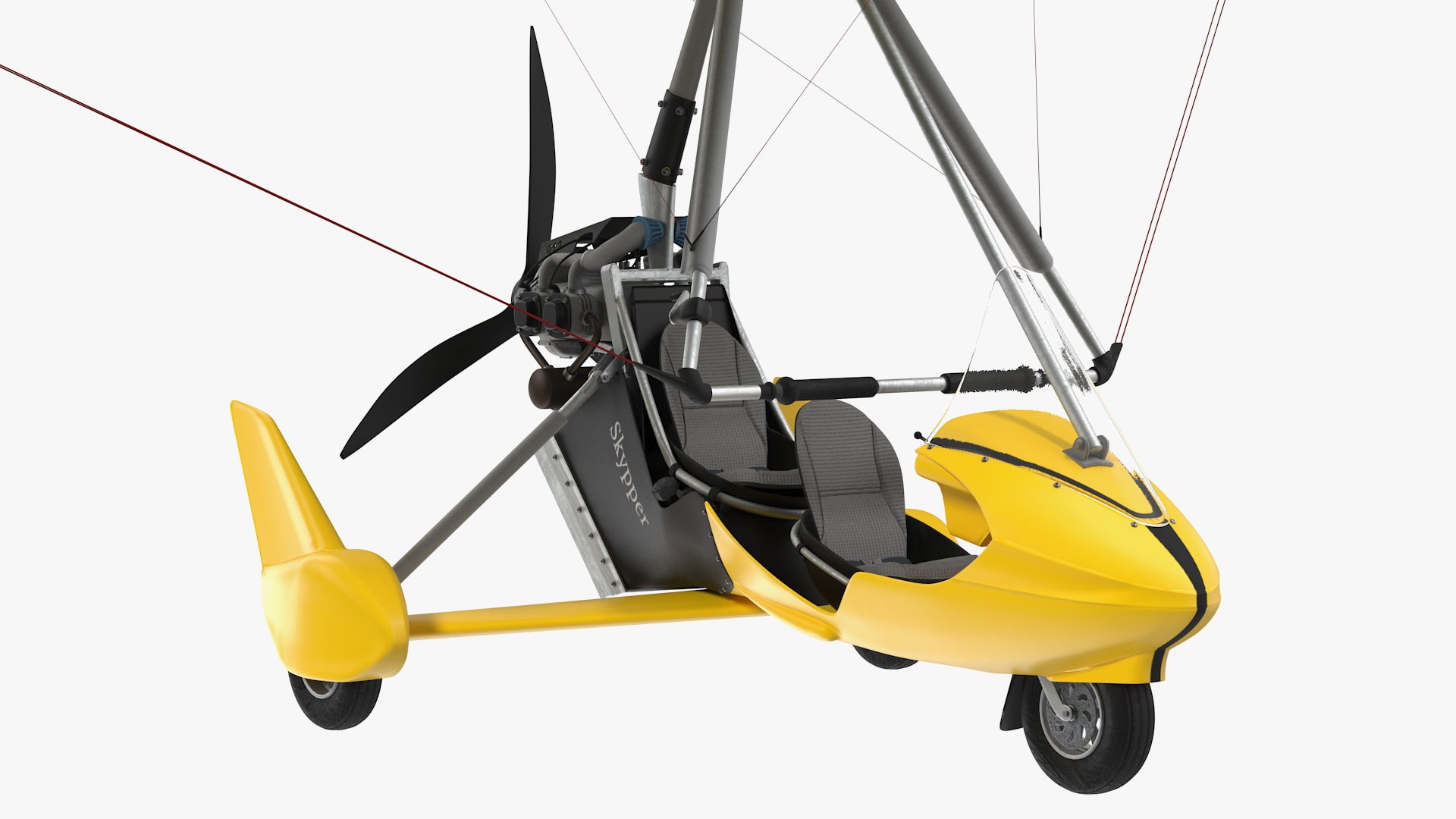 Tandem ultralight trike wing 3D model - TurboSquid 1565385