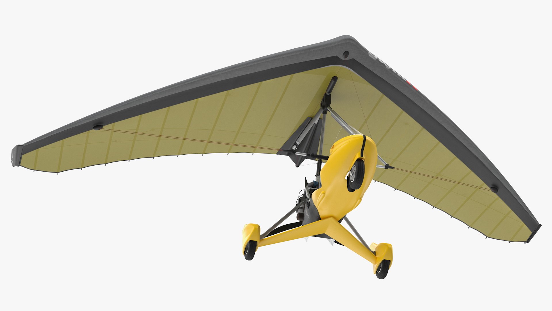 Tandem ultralight trike wing 3D model - TurboSquid 1565385