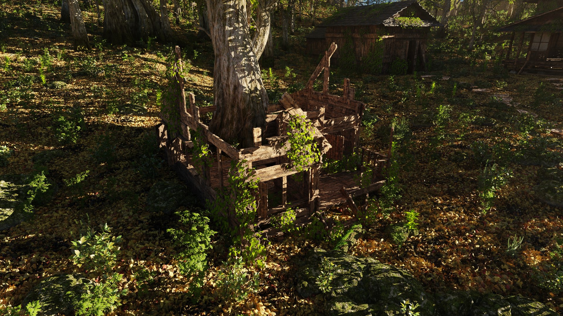 Abandoned Cabins Scene 3D Model - TurboSquid 2006084