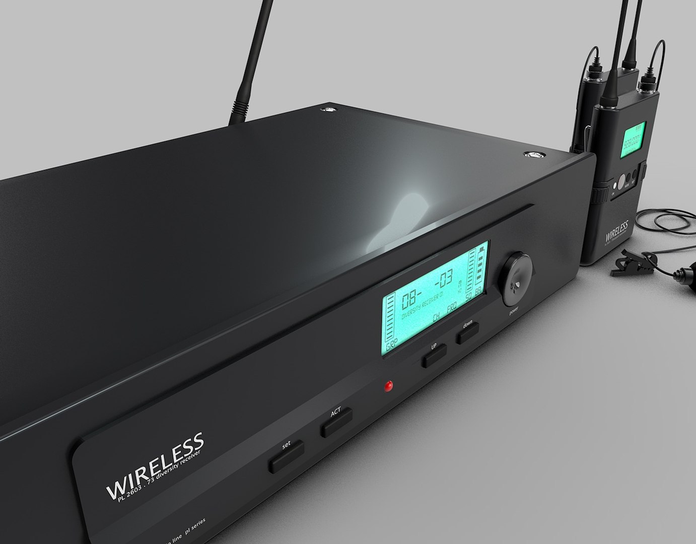 Wireless Lavalier Mic 3d Dxf