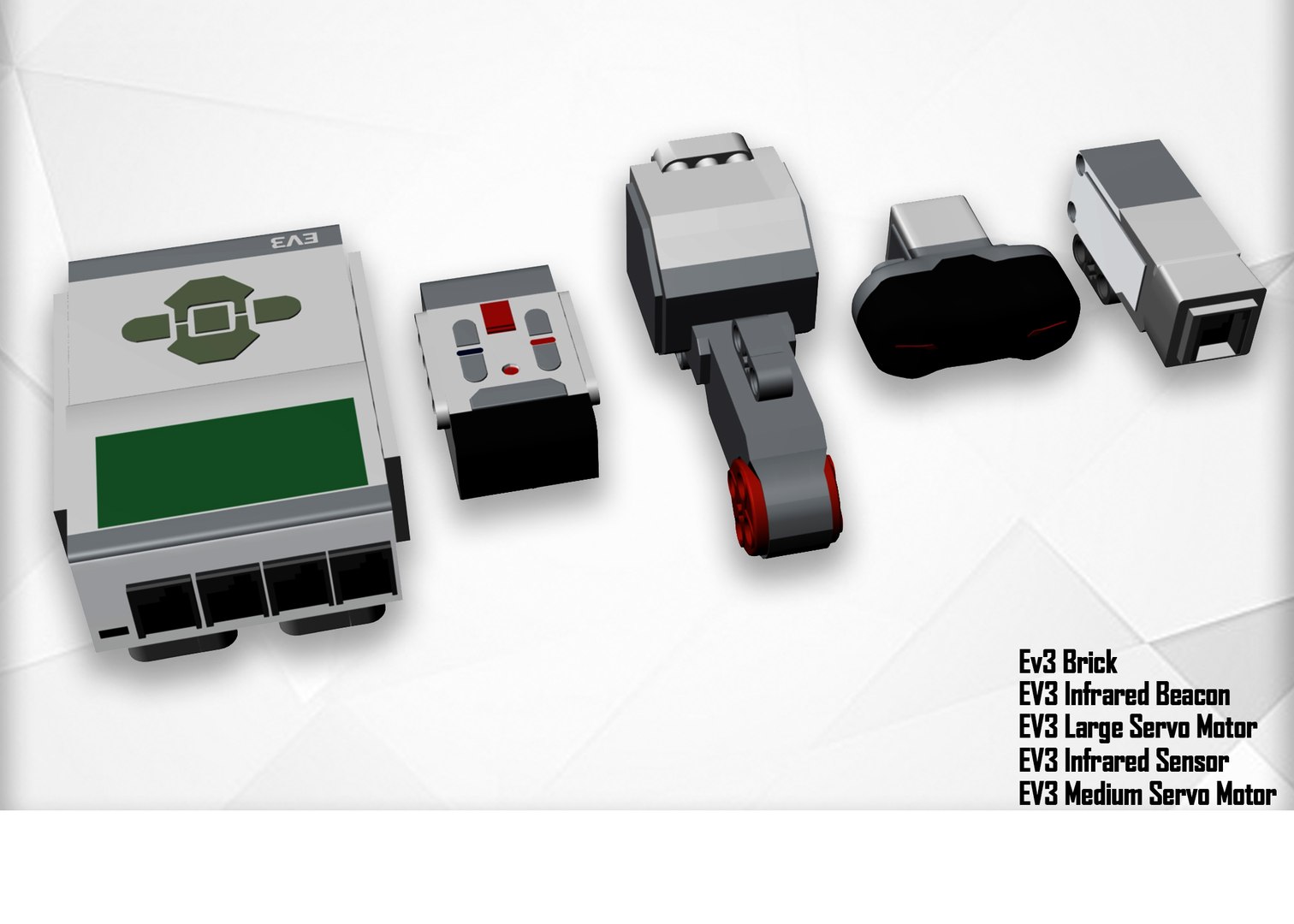 Ev3 Components 3D - TurboSquid 1378651