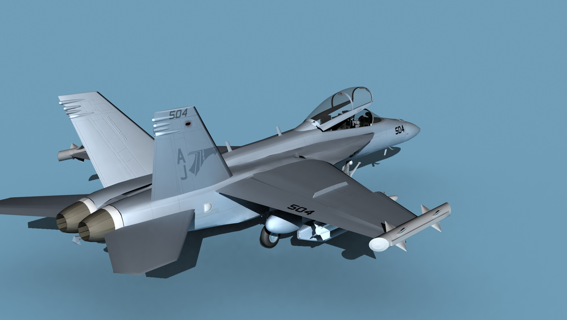 Boeing EA-18G Growler V01 3D model - TurboSquid 1913074