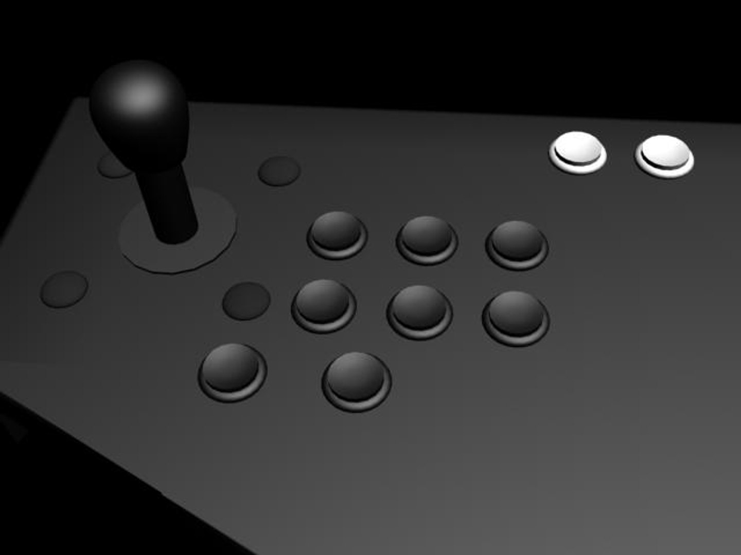 3d x-arcade controller pad model