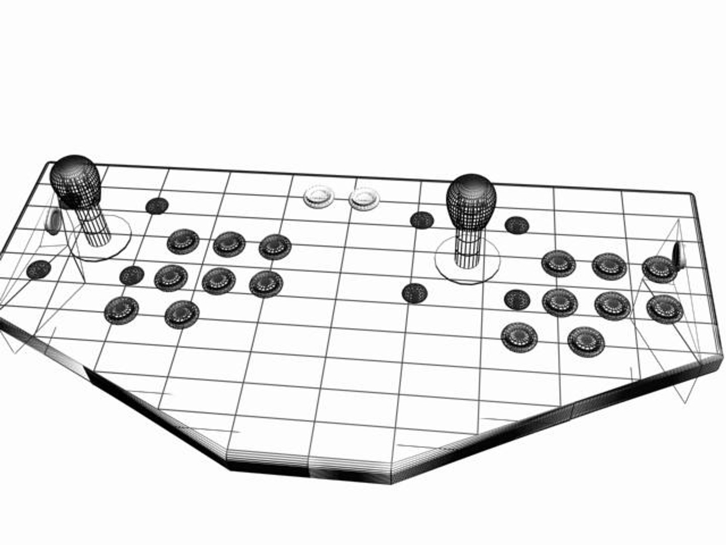 3d x-arcade controller pad model