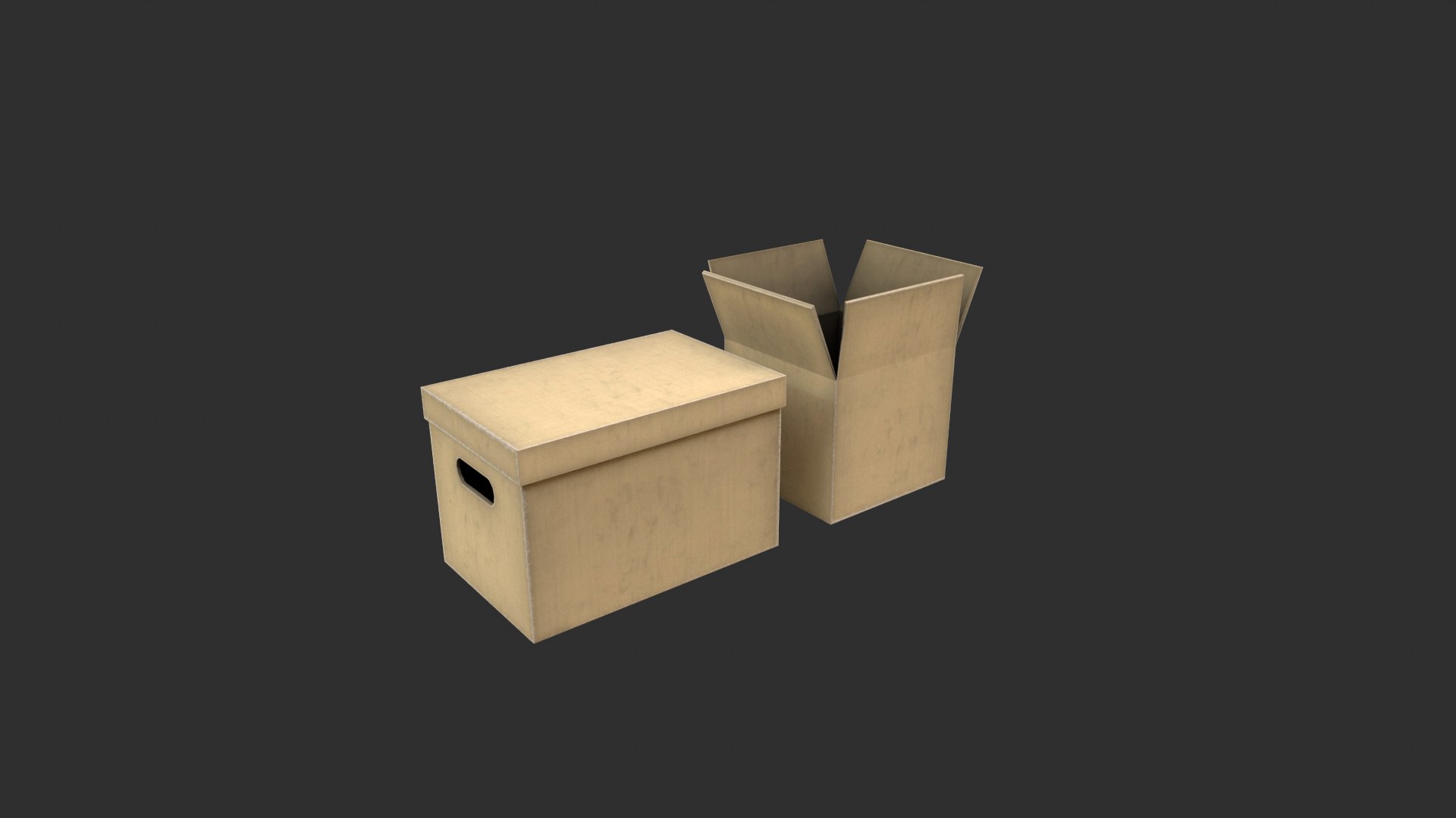 3D Model Cardboard Boxes - TurboSquid 2373627