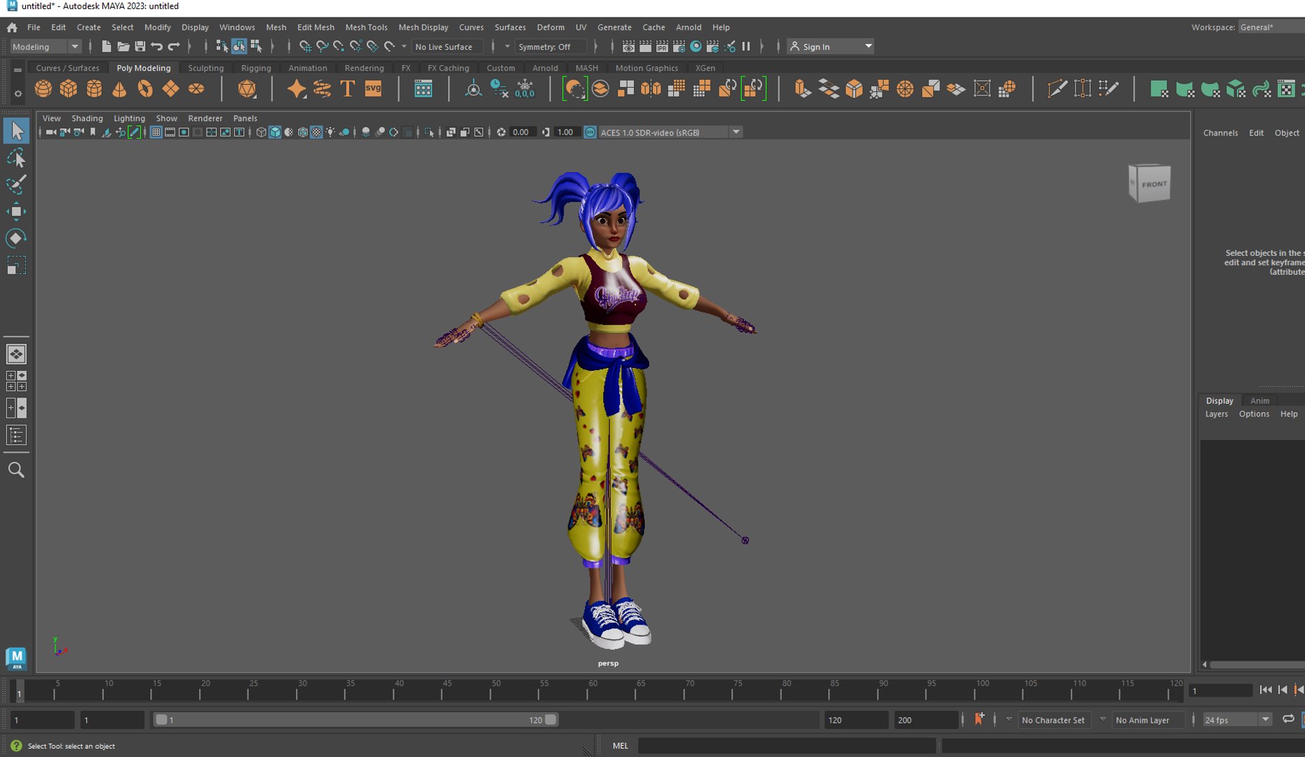 3D Cartoon 3D Rigged Dancer Girl-Liyla Character Model Model ...