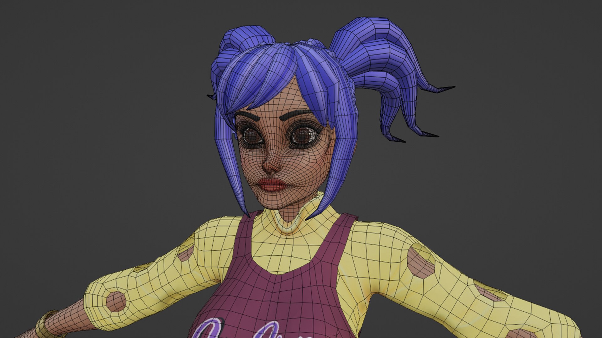 3d Cartoon 3d Rigged Dancer Girl Liyla Character Model Model Turbosquid 2242911