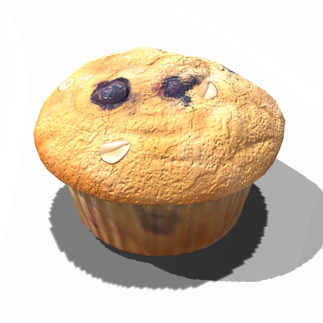 Blueberry Muffin 3D Model - TurboSquid 2036582