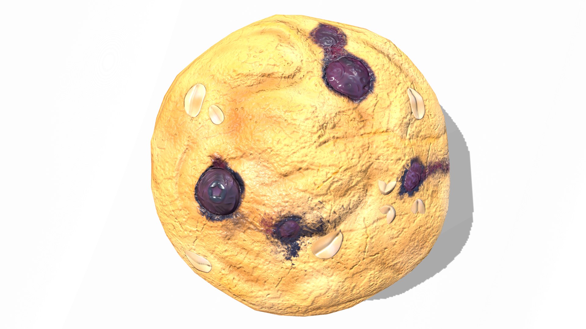 Blueberry Muffin 3D Model - TurboSquid 2036582