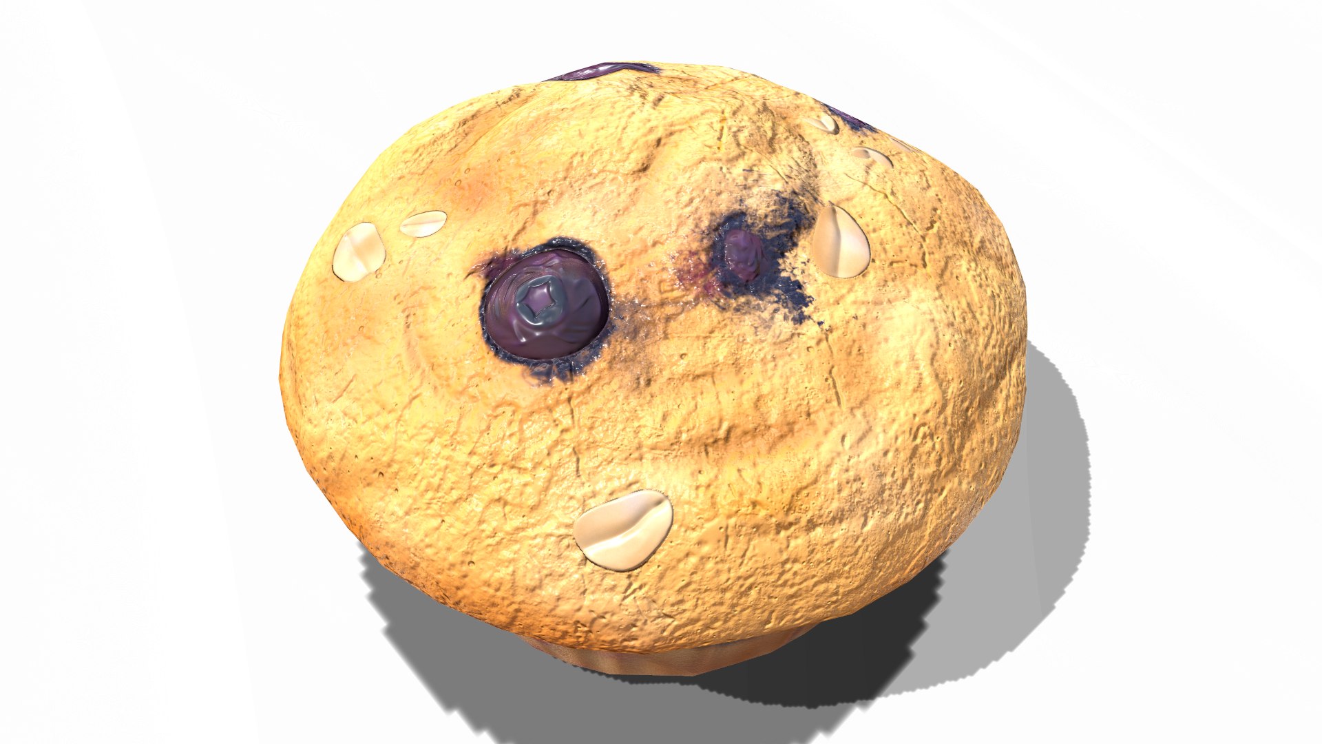 Blueberry Muffin 3D Model - TurboSquid 2036582