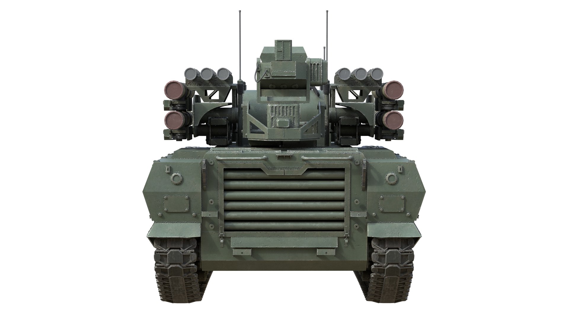 3D Uran 9 Unmanned Combat Ground Vehicle Model - TurboSquid 2342315