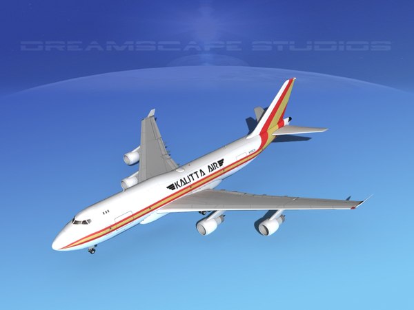modelo 3d Boeing 747-400 Kalitta Air - TurboSquid 876785