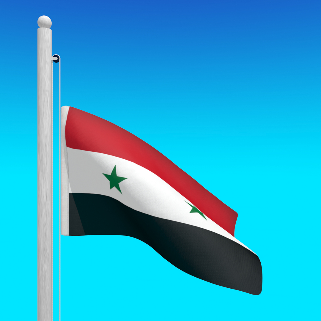 Flags Syria 3d Max