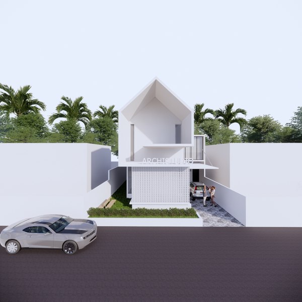 3D Minimalist Triangle House - TurboSquid 2024077