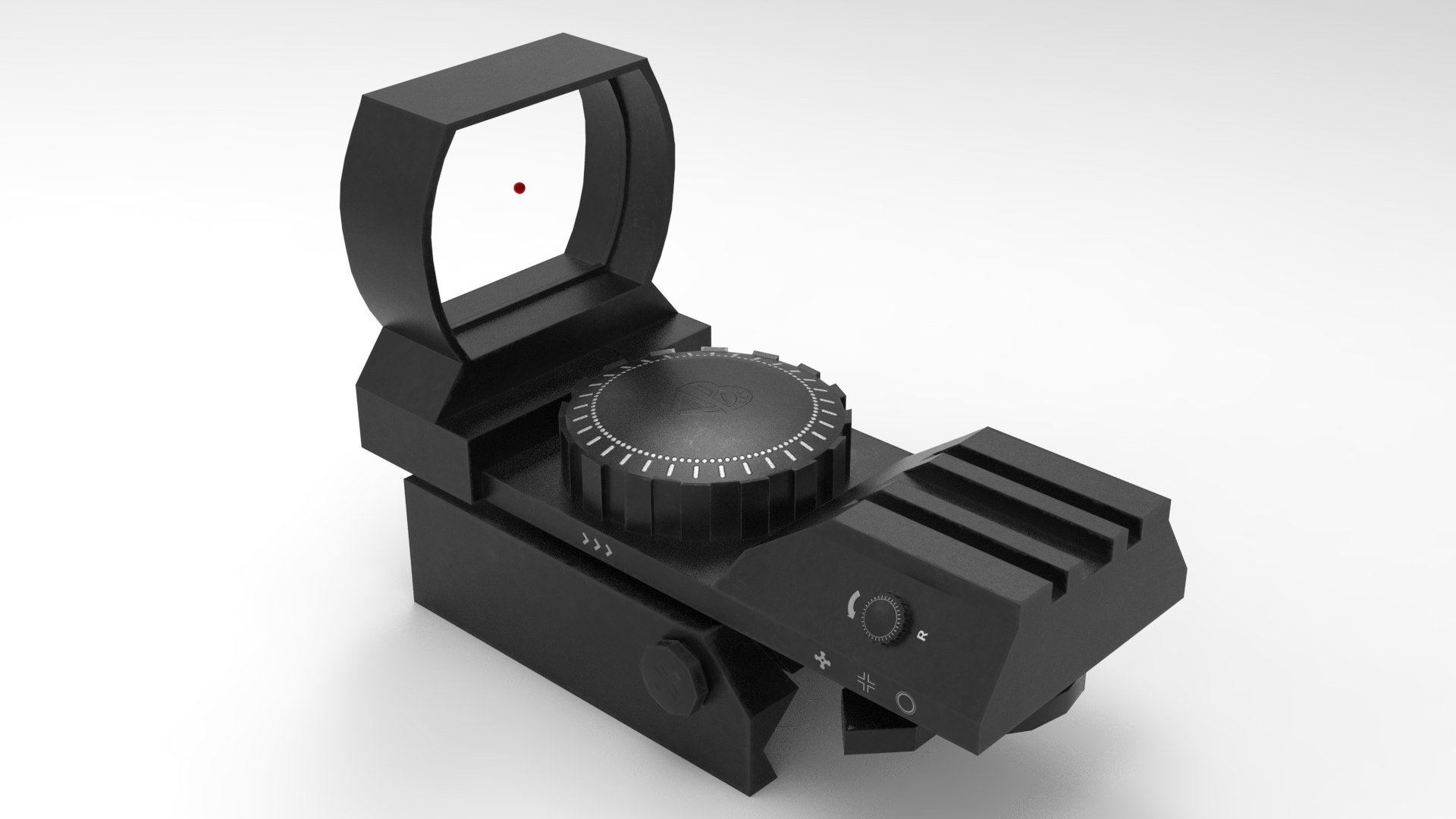 Laser Scope Red Dot 3D Model - TurboSquid 1862847