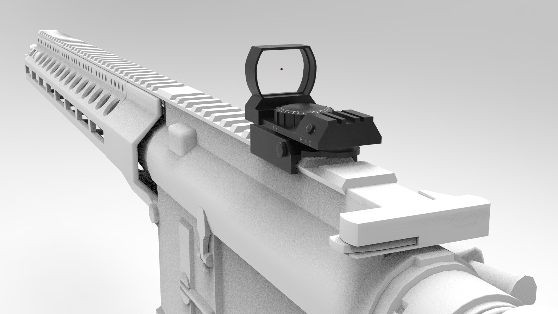 Laser Scope Red Dot 3D Model - TurboSquid 1862847