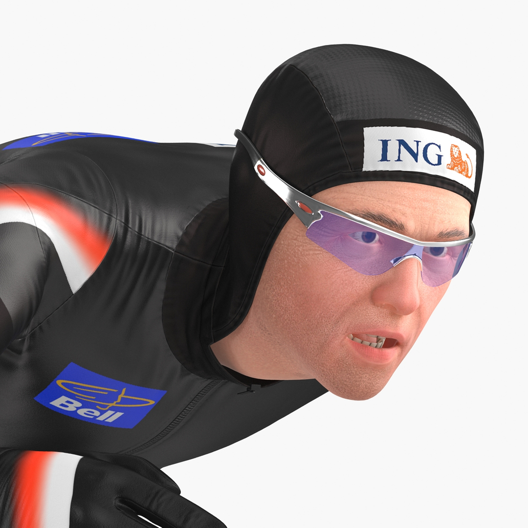 speed skater 2 runs 3d max