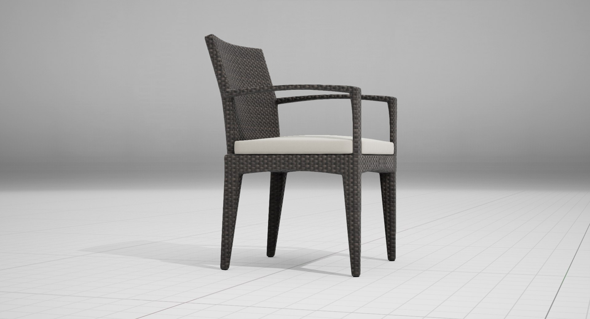 dedon panama chair ue4 3d model