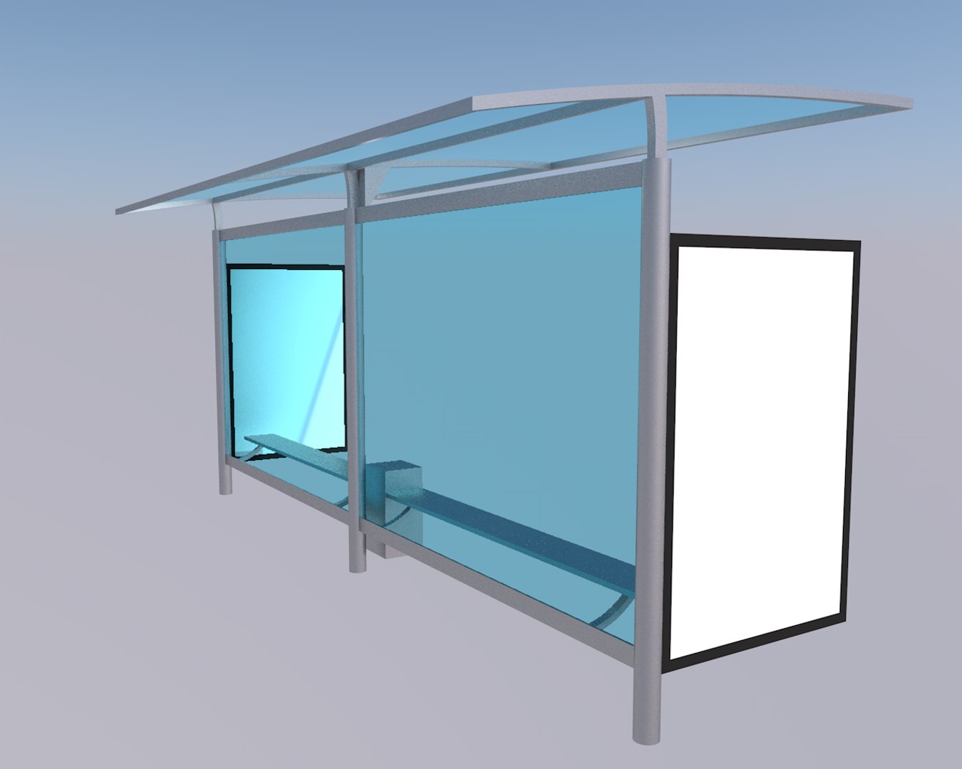 Bus Stop Model - TurboSquid 1196255