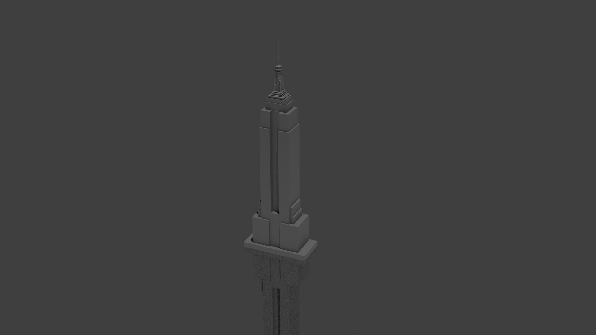 3D Simple Empire State Building Model - TurboSquid 1754562