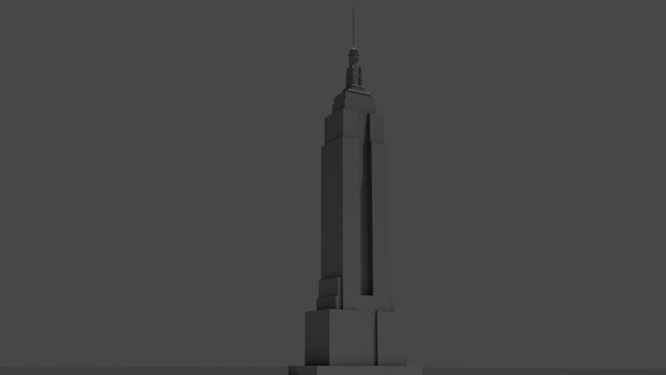 3D simple empire state building model - TurboSquid 1754562