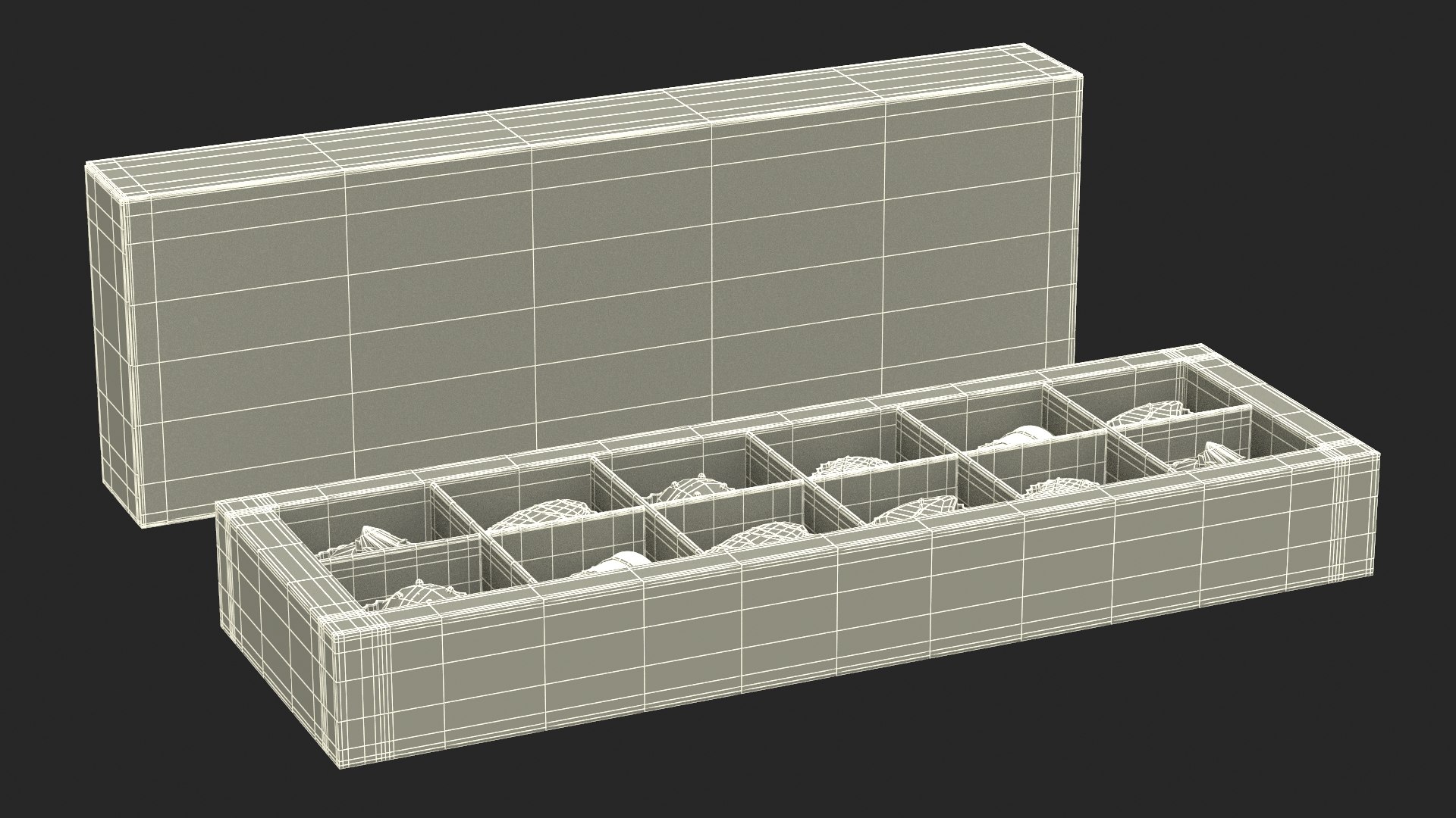 3D Handmade Chocolates Box Mockup Open Model - TurboSquid 2068850