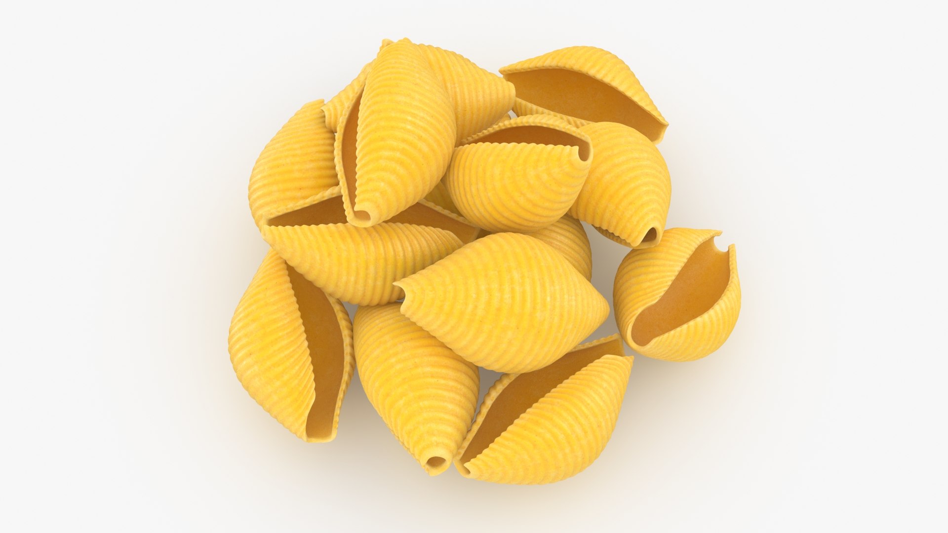 3D Raw Conchiglie Pasta - TurboSquid 2259849