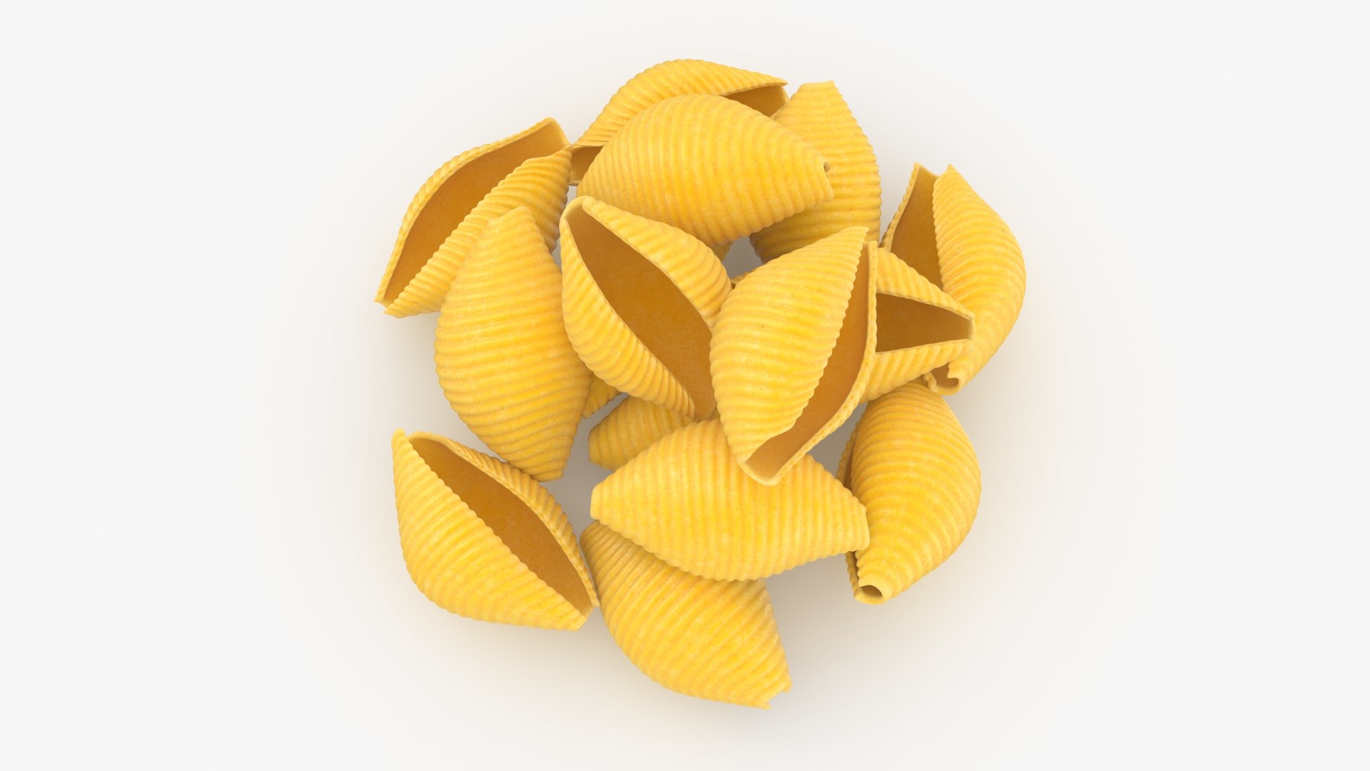 3D Raw Conchiglie Pasta - TurboSquid 2259849