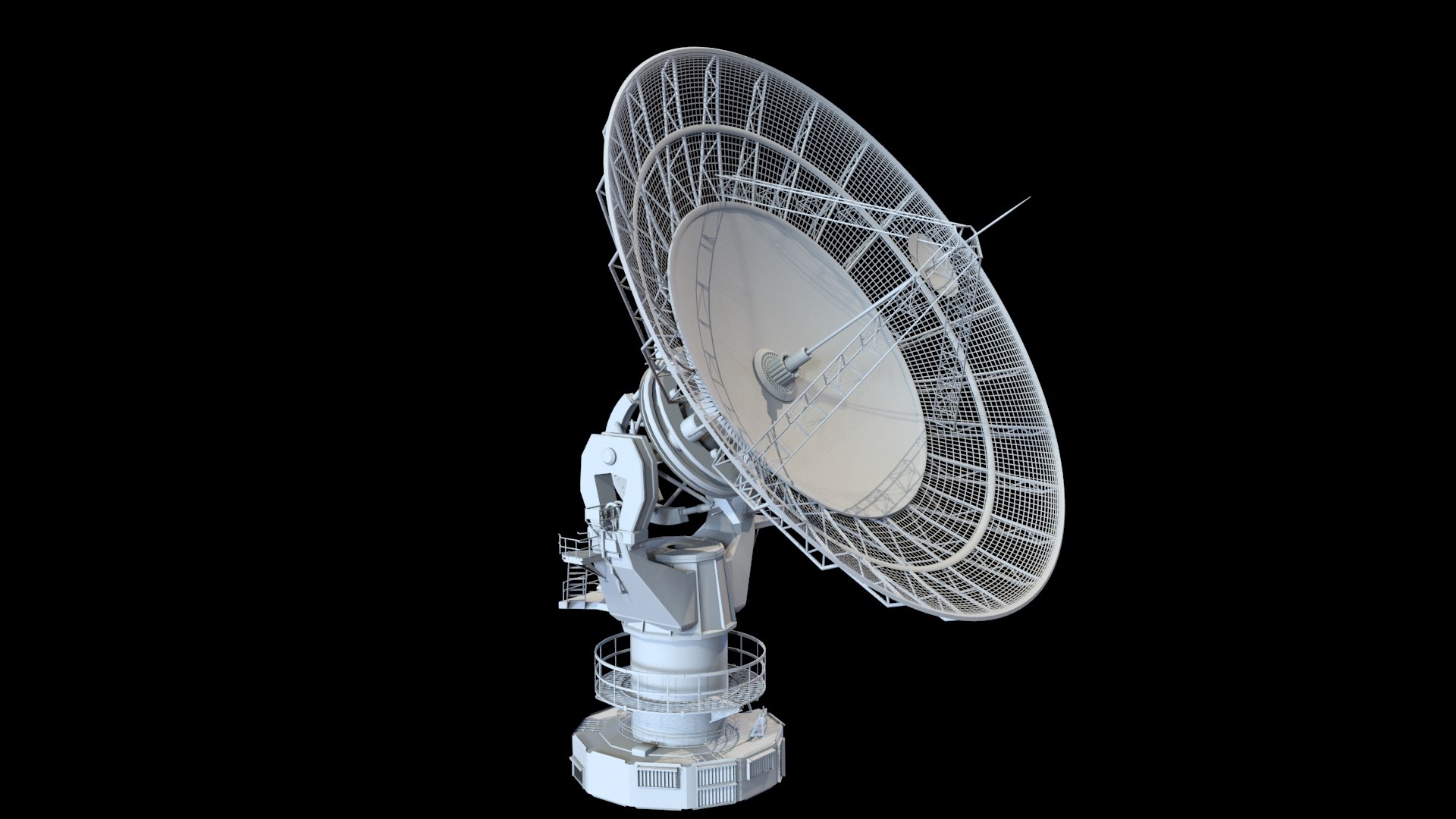 3D Radio Telescope Model - TurboSquid 1290496