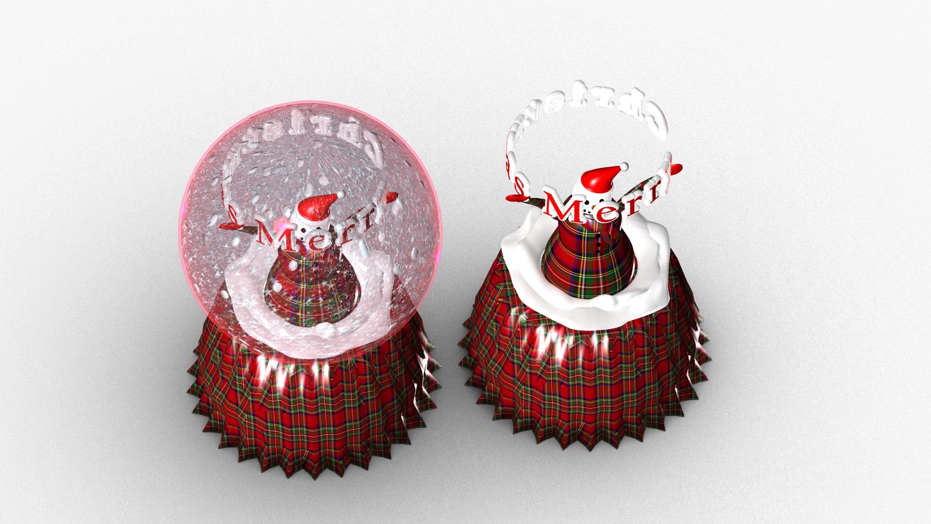 Xmas Snow Shaker 3D Model - TurboSquid 2324756