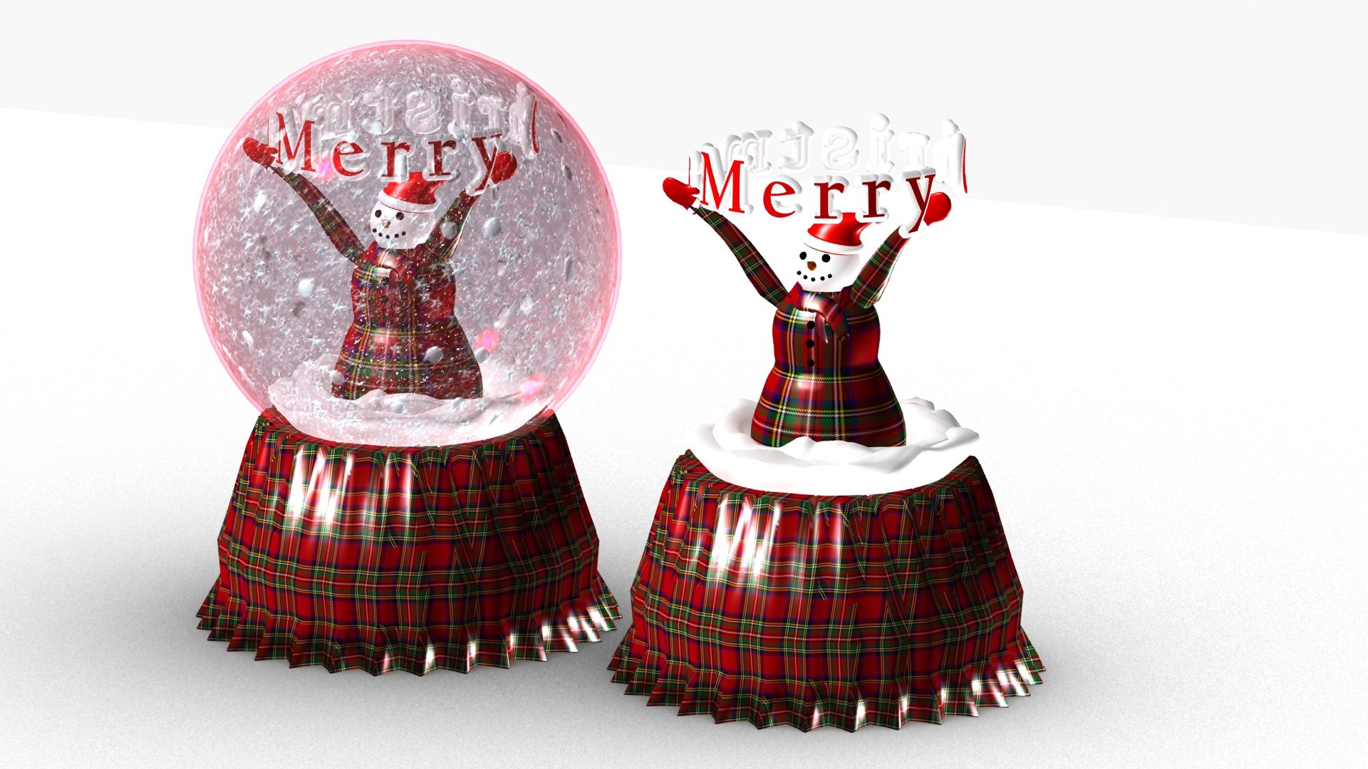 Xmas Snow Shaker 3D Model - TurboSquid 2324756