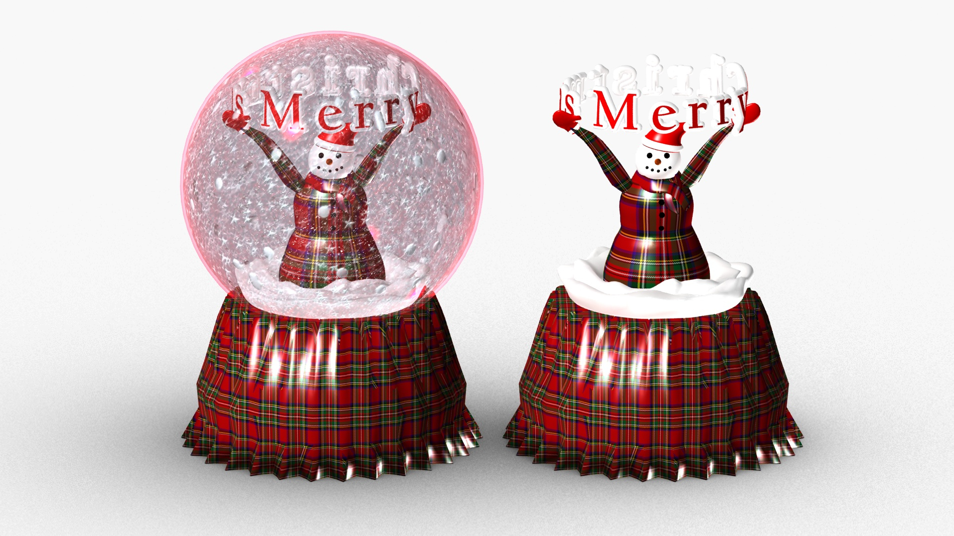 Xmas Snow Shaker 3D Model - TurboSquid 2324756