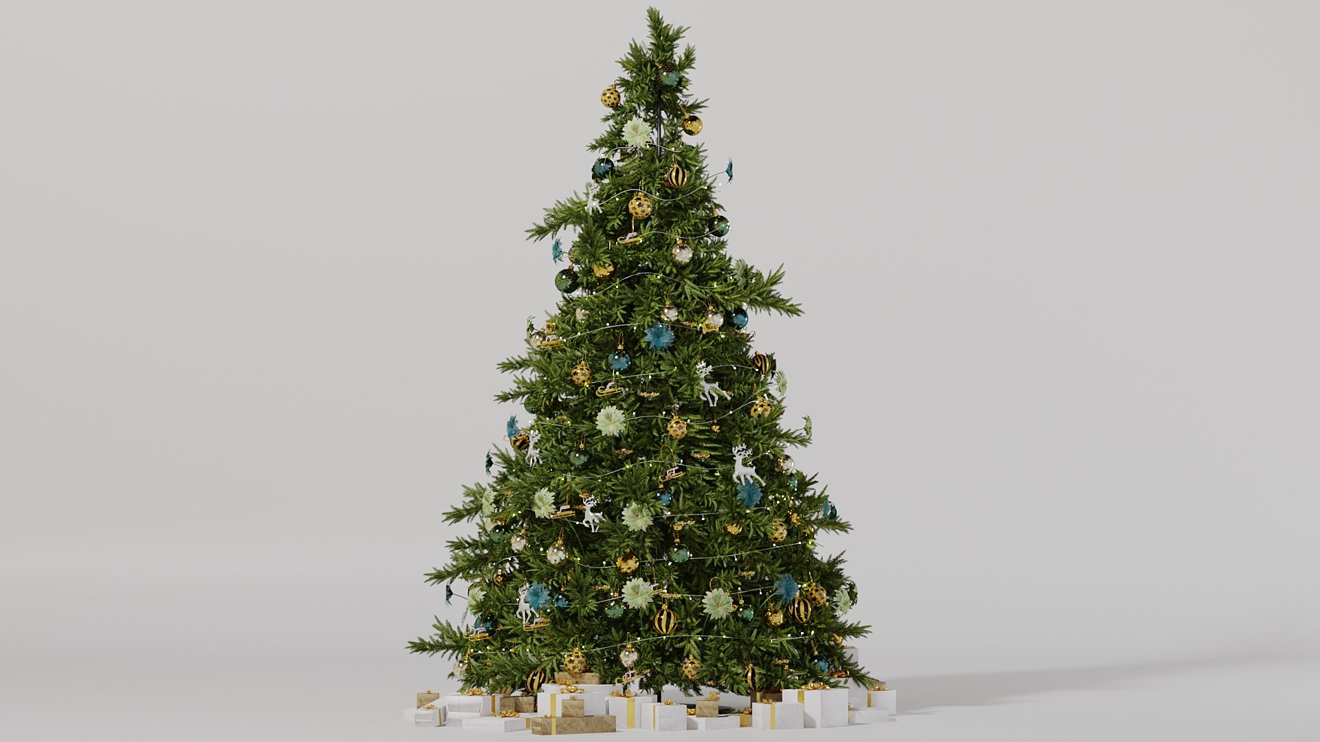 Merry Christmas Tree 3D - TurboSquid 2161987