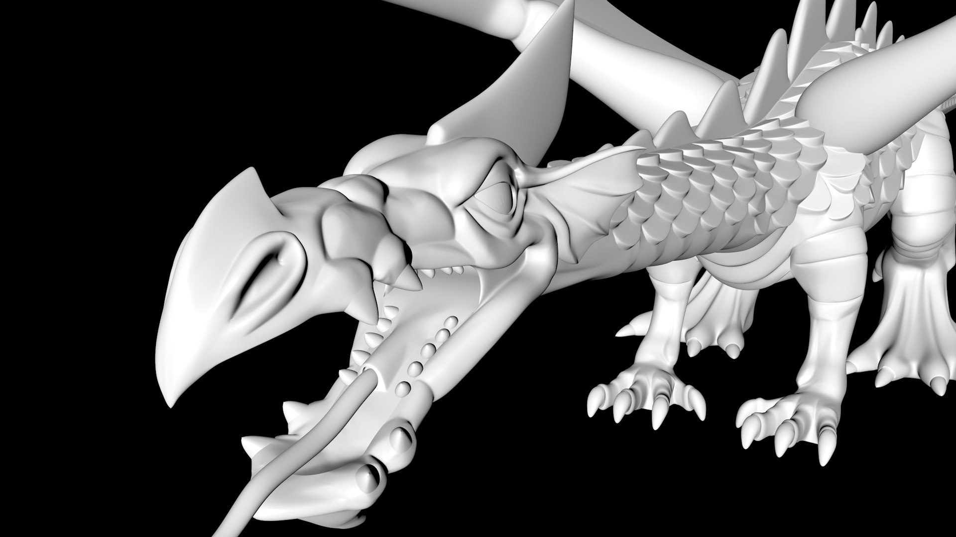 Flying Dragon 3D Model - TurboSquid 1752684