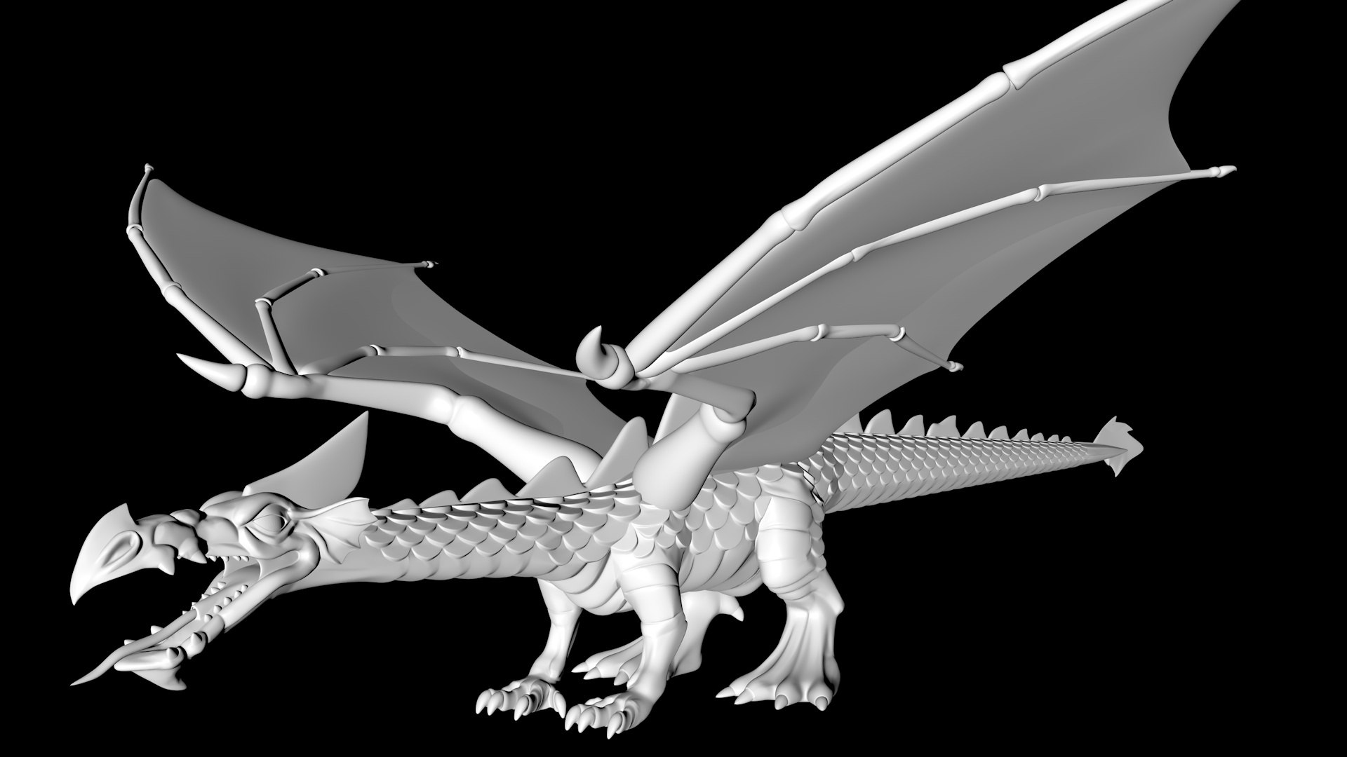 Flying Dragon 3D Model - TurboSquid 1752684