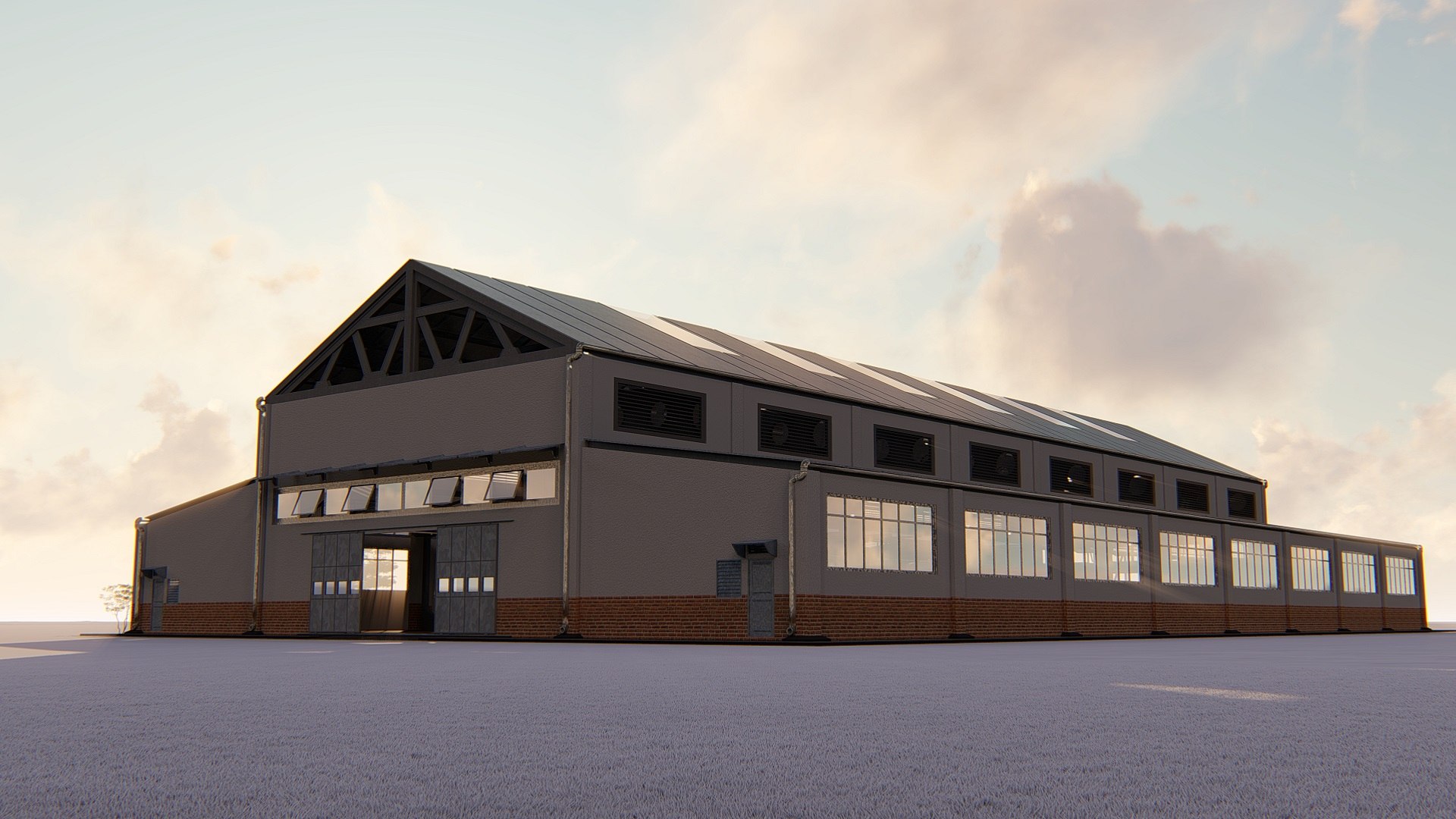 Warehouse Building 3D Model - TurboSquid 1673984