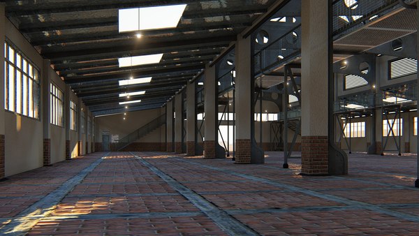 Warehouse building 3D model - TurboSquid 1673984