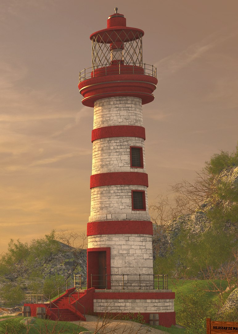 3D LightHouse Landscape - TurboSquid 1749353