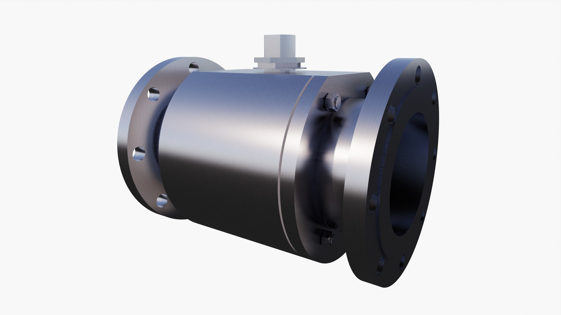 Valve 6 Inch 2piece Body 3D - TurboSquid 2164737