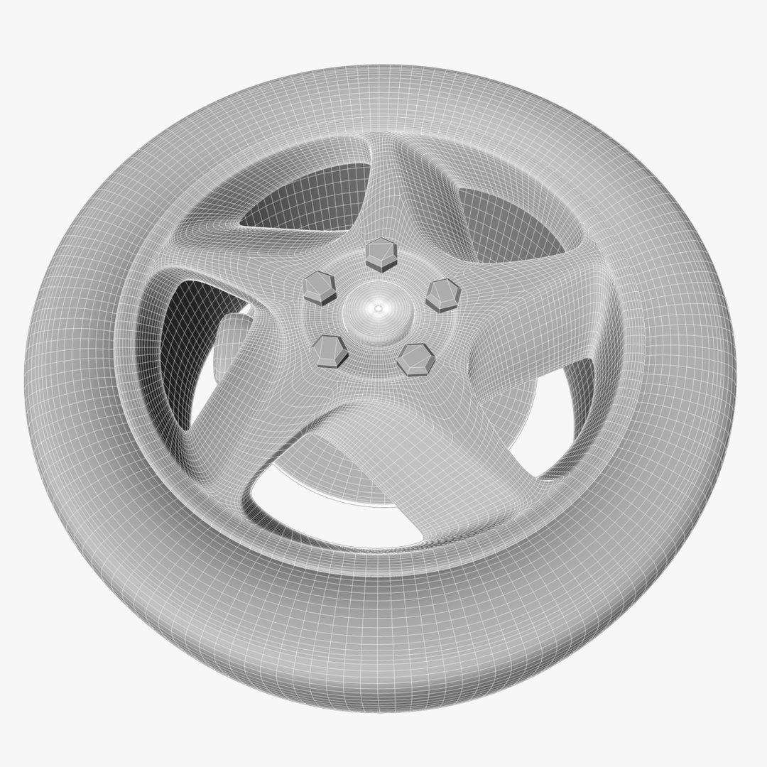 3d model wheel rim stock