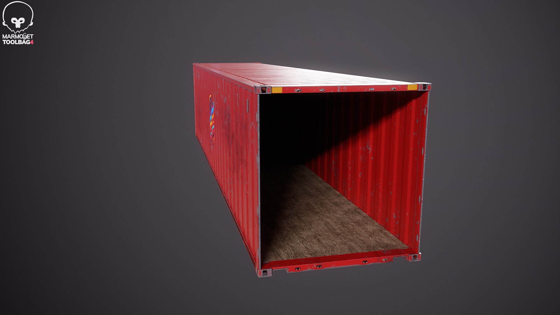 3D Intermodal Shipping Container 40-foot-long Old Model - TurboSquid ...