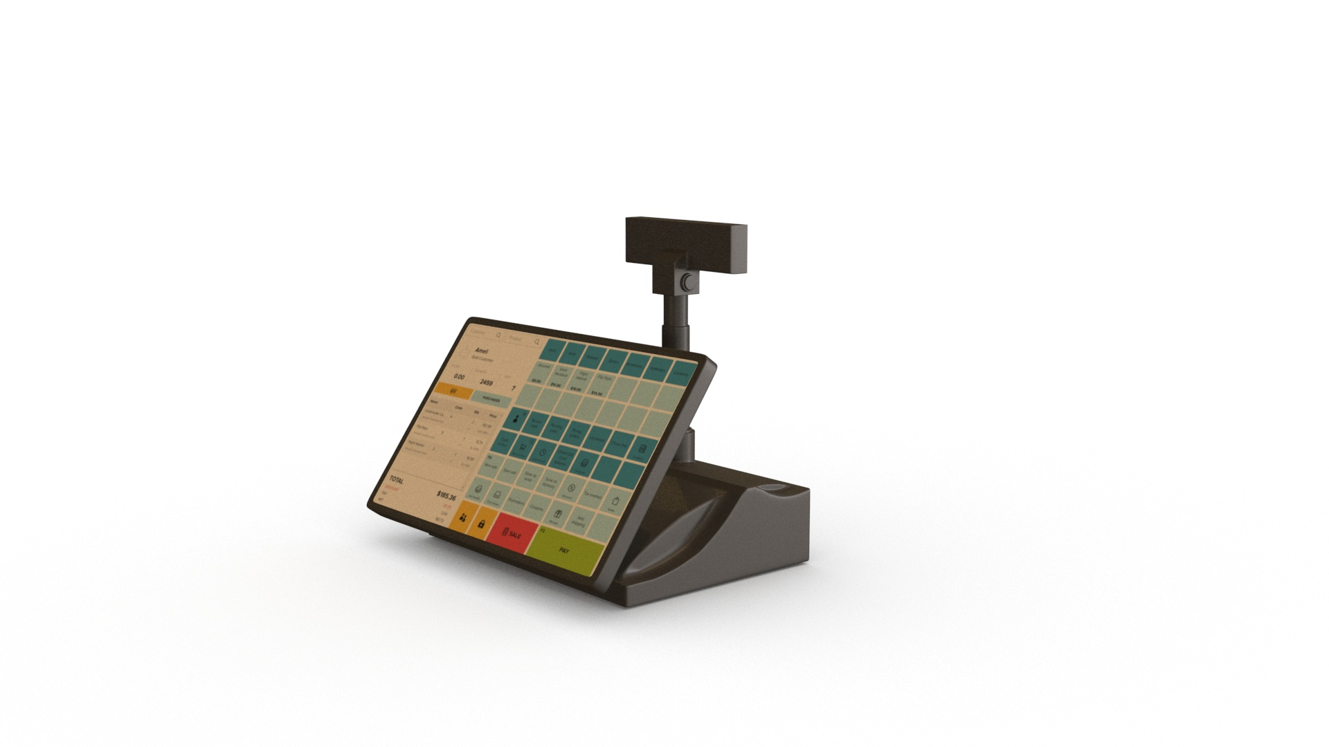 3D Pos Machine Cashier Model - TurboSquid 1662772