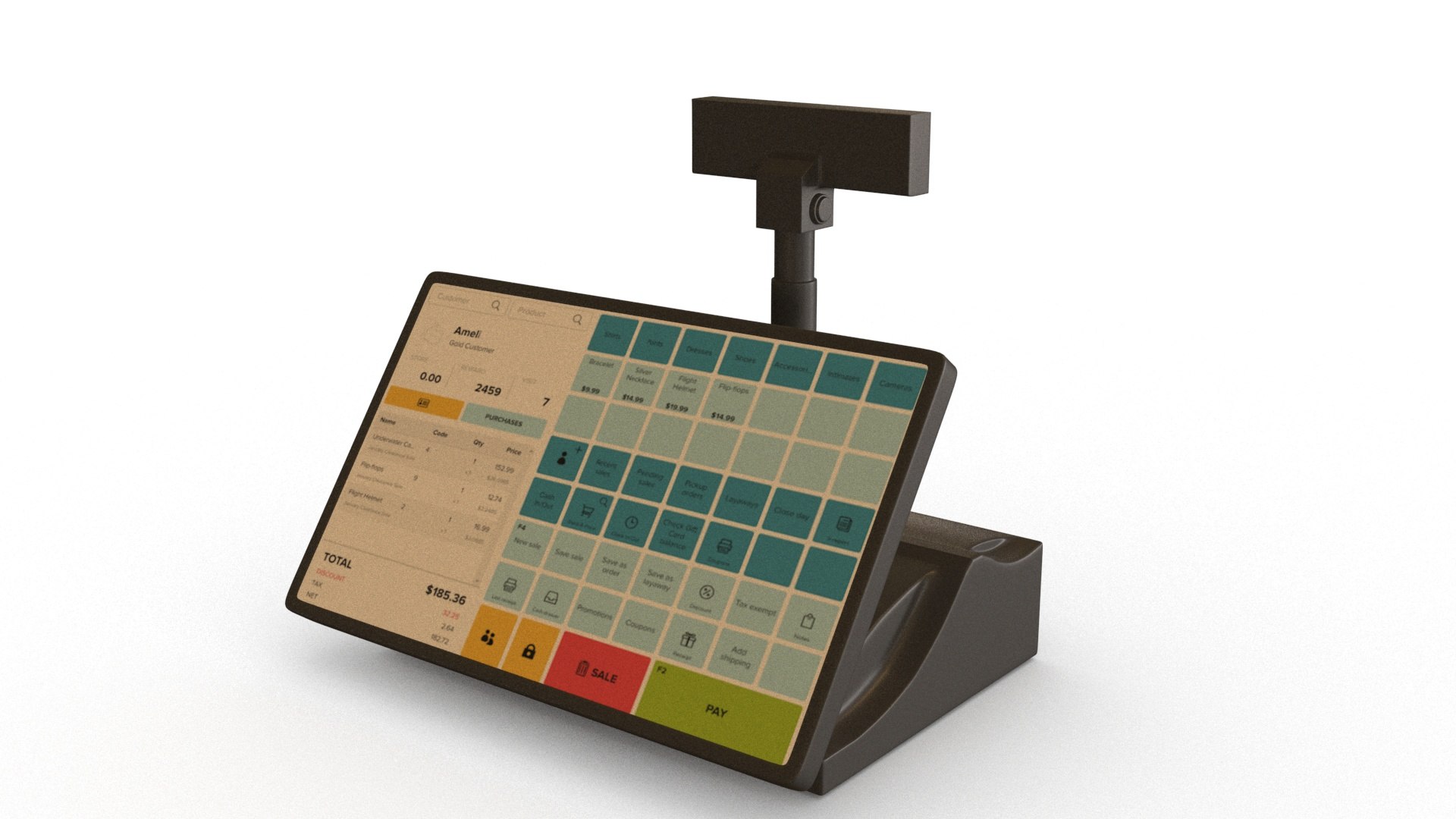 3D Pos Machine Cashier Model - TurboSquid 1662772