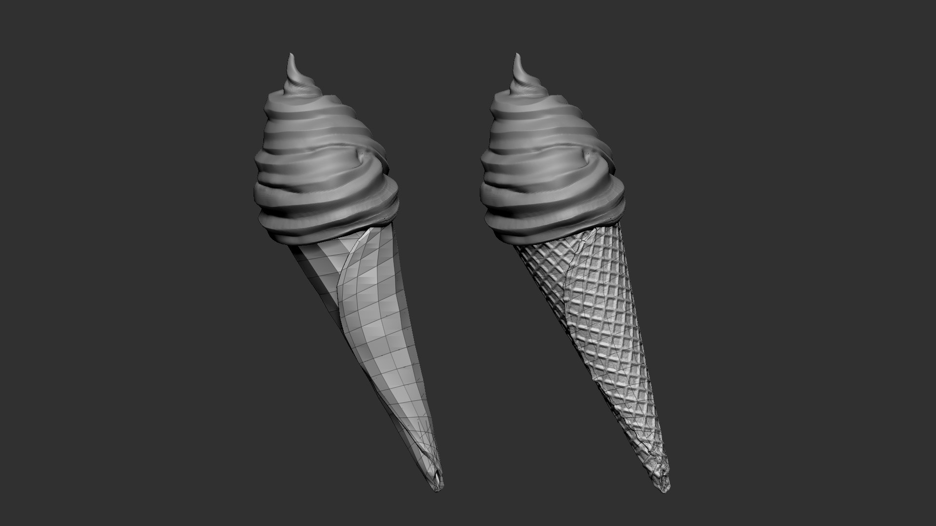 3D Ice Cream Model - TurboSquid 2219092