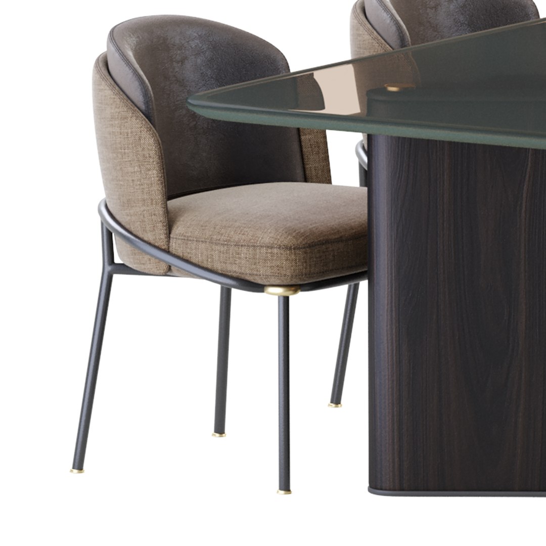 Minotti Lou Dining Table 3D Model - TurboSquid 1564614